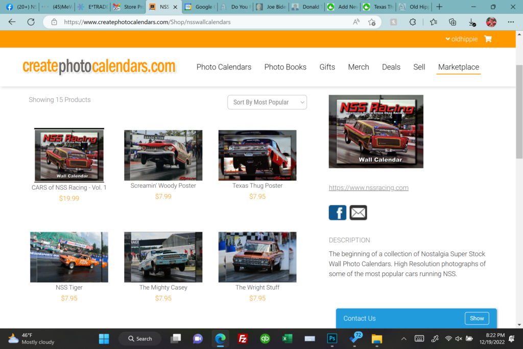 Wall Calendars are now ready for purchase - NSS Racing dot com